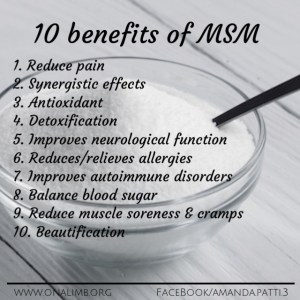 10 Benefits of MSM | On A Limb Movement & Wellness